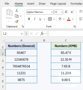 How to Display Numbers in Thousand(K), Million (M) or Billion(B) Format in Excel – Learn Excel ...