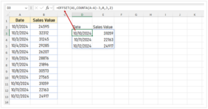 How to Use the OFFSET Function in Excel – Learn Excel and Sheets