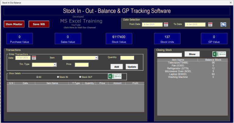 Microsoft Excel Training (Tutorial, Templates and Practice Workbooks ...