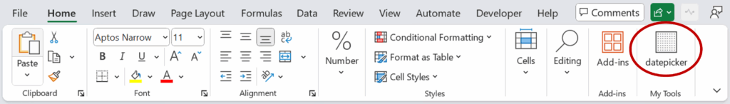 How to Add Date Picker Calendar in Excel 365 - Learn Excel and Sheets