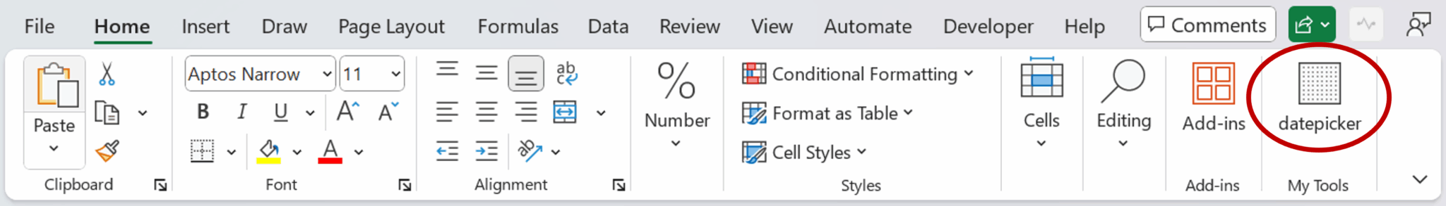 How to Add Date Picker Calendar in Excel 365 - Learn Excel and Sheets