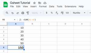 How to Use SUM Function in Google Sheets – Learn Excel and Sheets