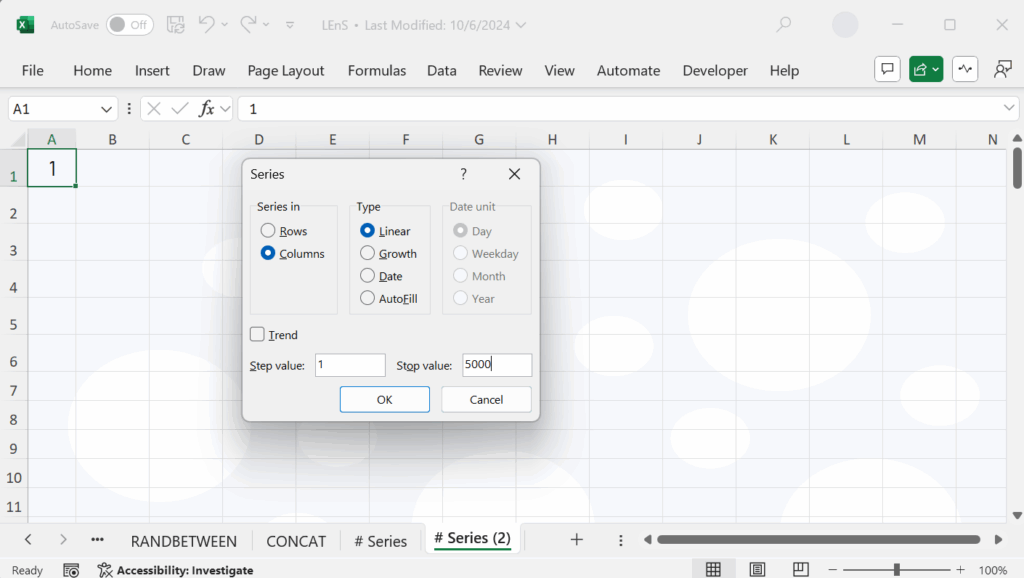 How to Make Number Series in Microsoft Excel